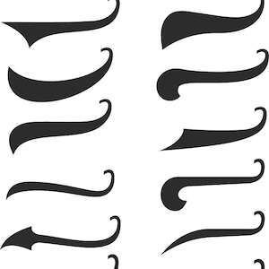 Swooshes Collection. Set of Hand Lettering Underlines Swishes Tail ...