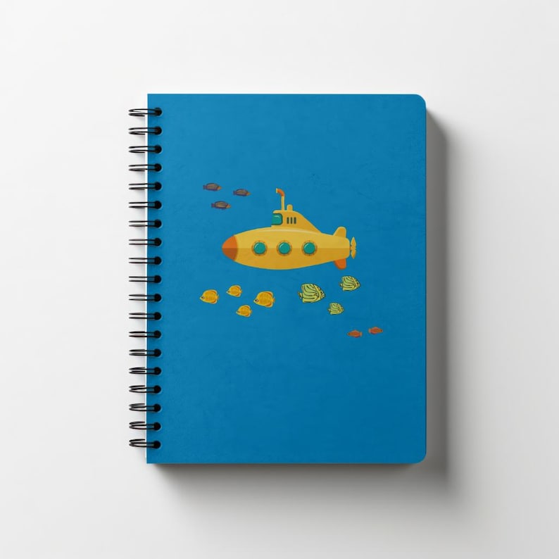 Yellow Submarine Digital Art Print. Vibrant Nautical Illustration - Etsy