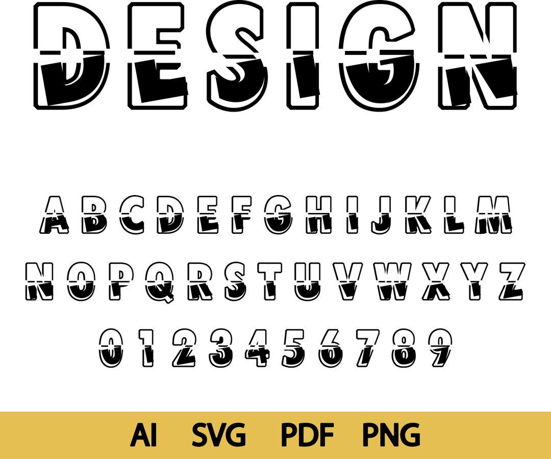 Alphabet Letter Templates. Abstract Clipart: ,digital SVG Download ...