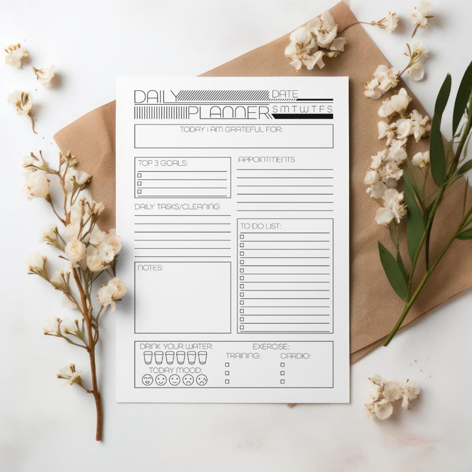 Productivity Digital Planner.personal Daily Planner. Work From Home ...