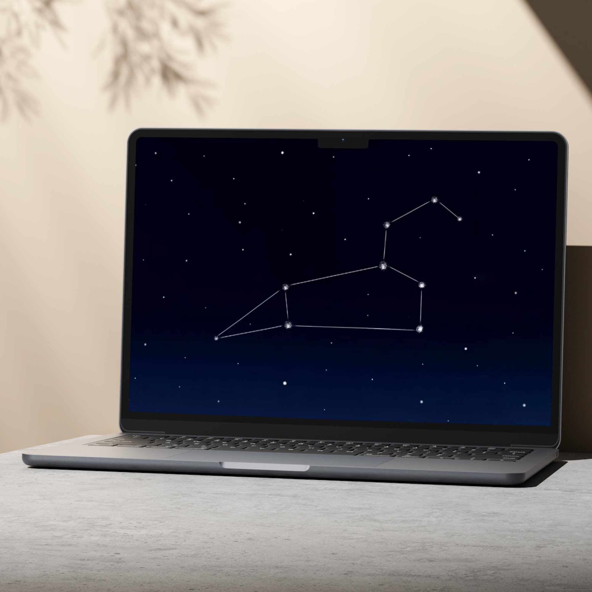 Leo Constellation Desktop Wallpaper for PC, Mac and Linux Zodiac Inspired Minimalistic Computer ...