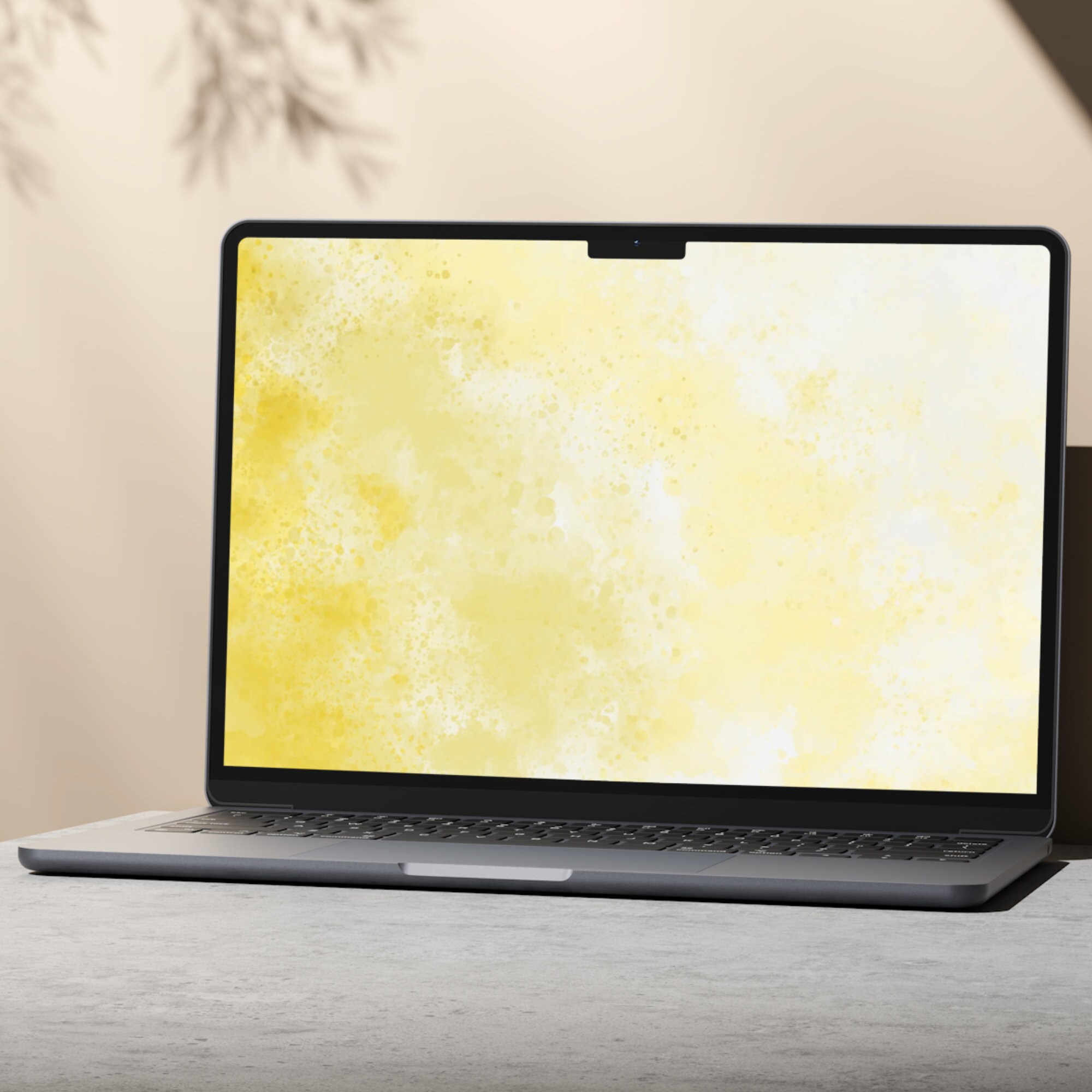 Sunny Yellow Watercolor Desktop Wallpaper for PC, Mac and Linux ...