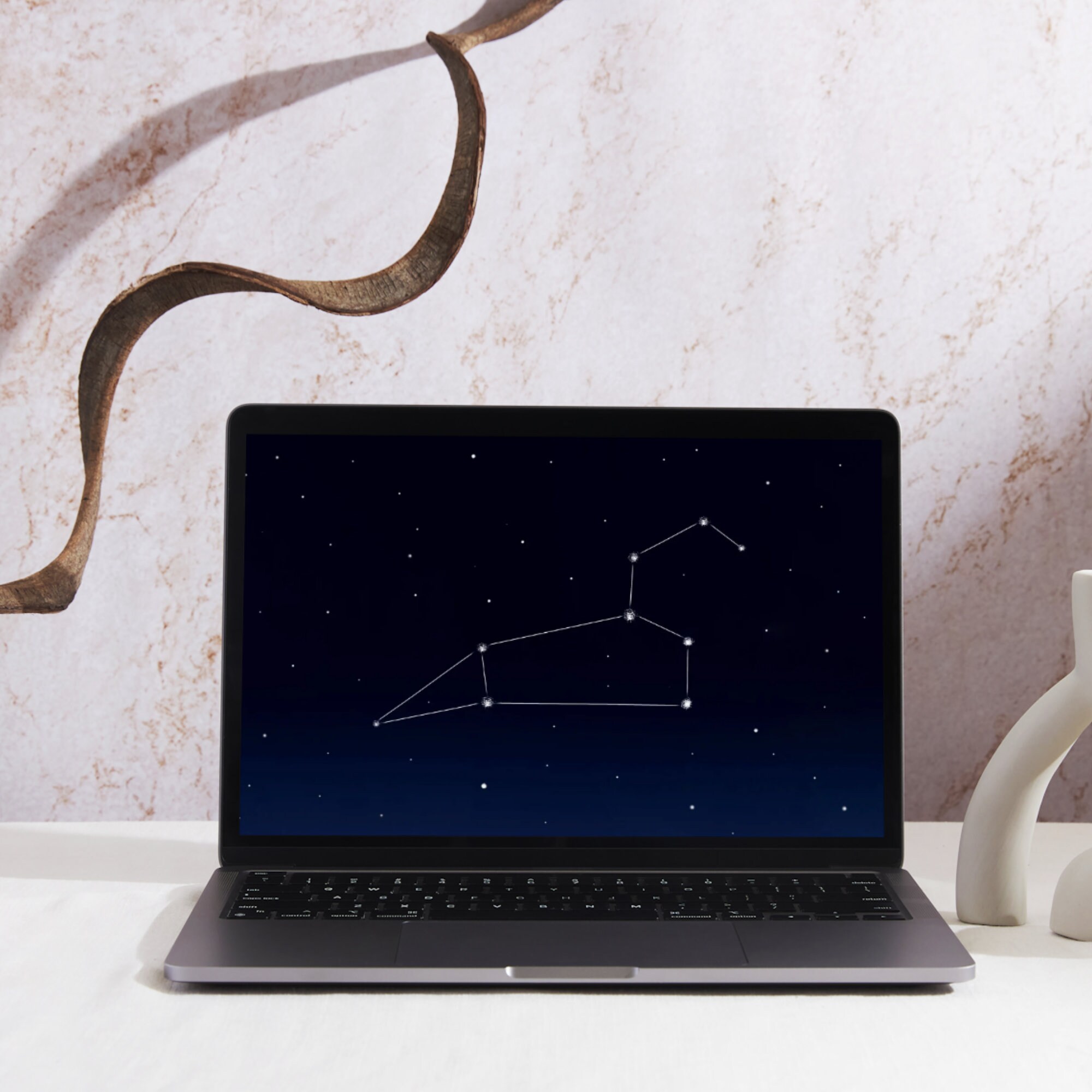 Leo Constellation Desktop Wallpaper for PC, Mac and Linux Zodiac Inspired Minimalistic Computer ...