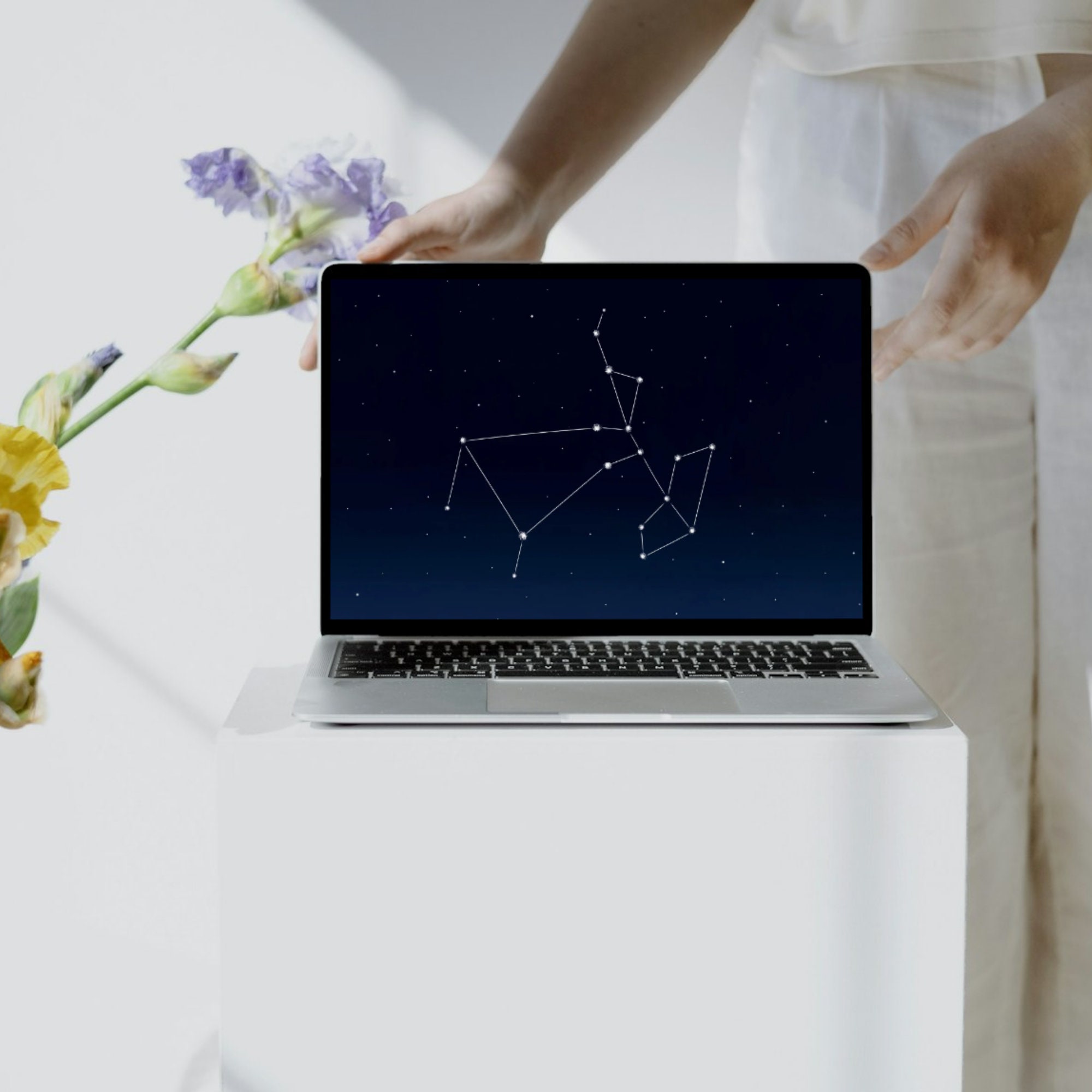 Sagittarius Constellation Desktop Wallpaper: Minimalist Zodiac Star ...