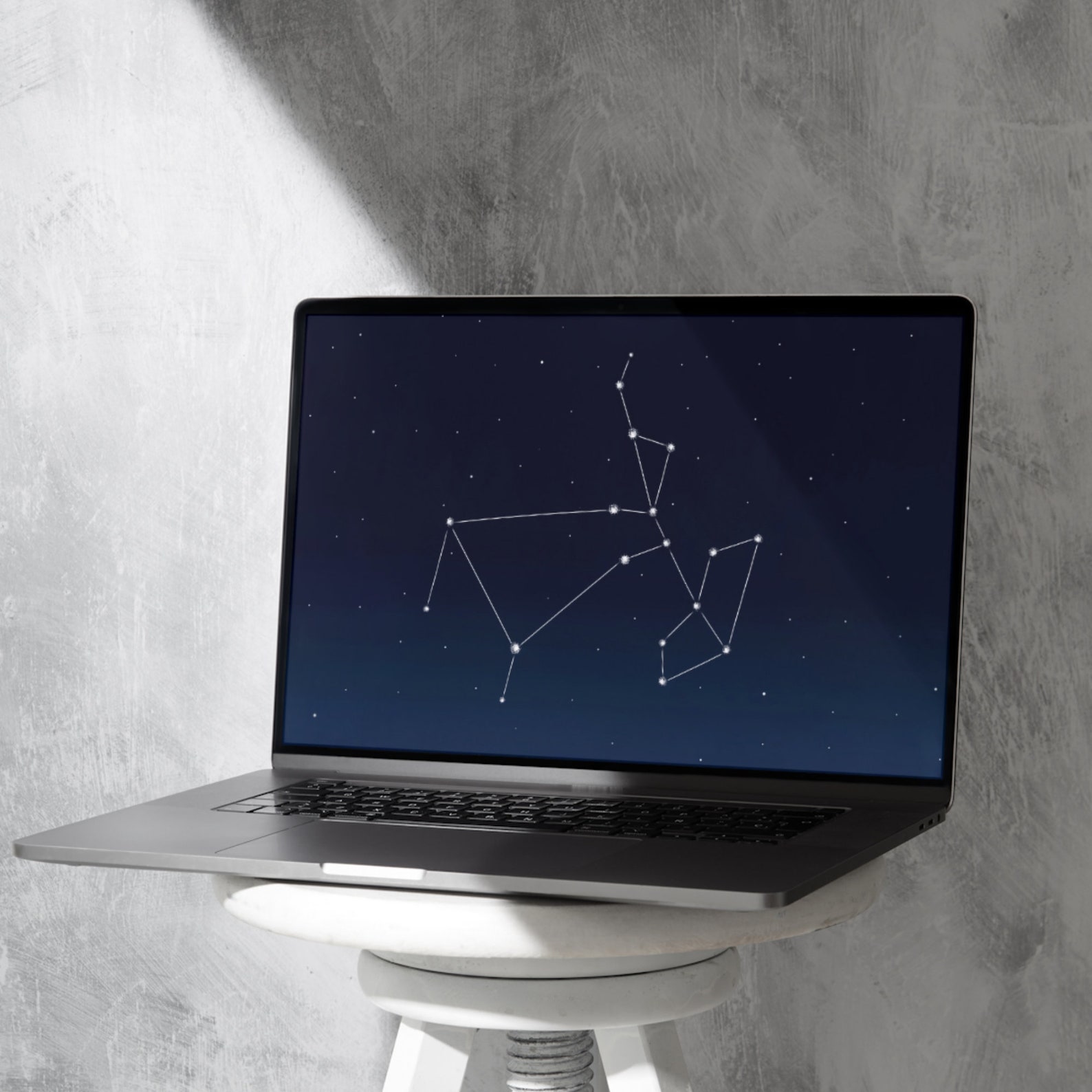 Sagittarius Constellation Desktop Wallpaper: Minimalist Zodiac Star ...