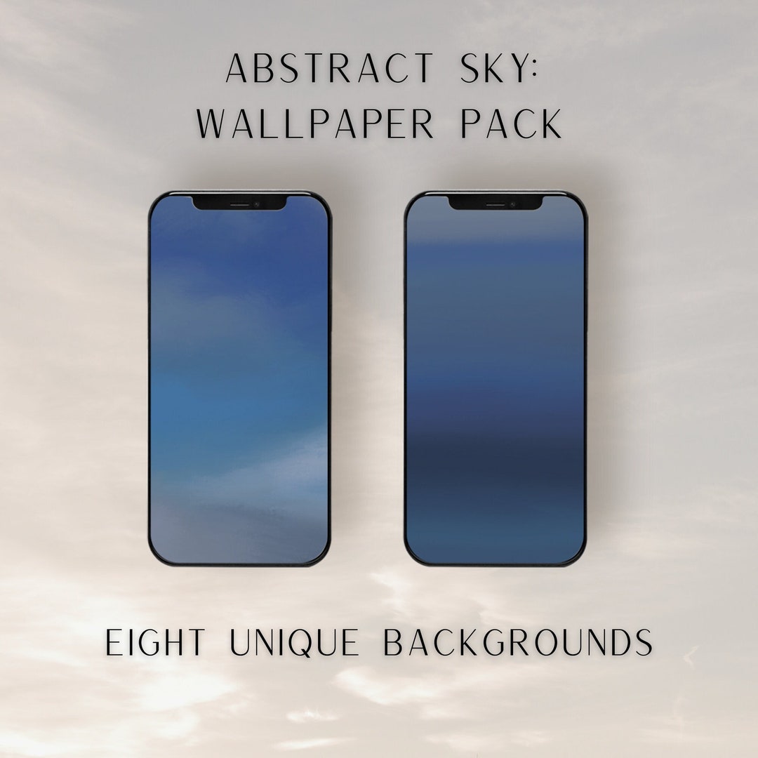 Abstract Phone Wallpaper - Aesthetic Backgrounds for Android and Iphone, Pack of 8 Cloudy Skies ...