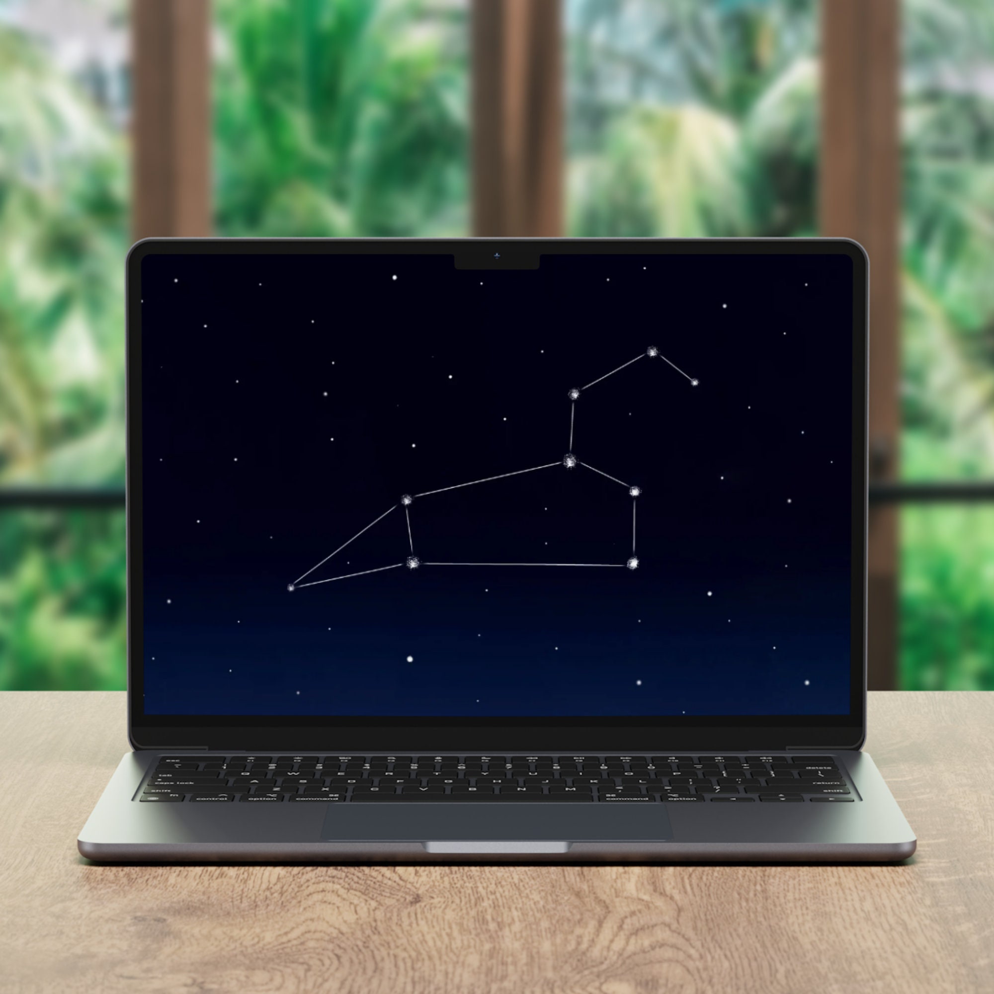 Leo Constellation Desktop Wallpaper for PC, Mac and Linux Zodiac Inspired Minimalistic Computer ...