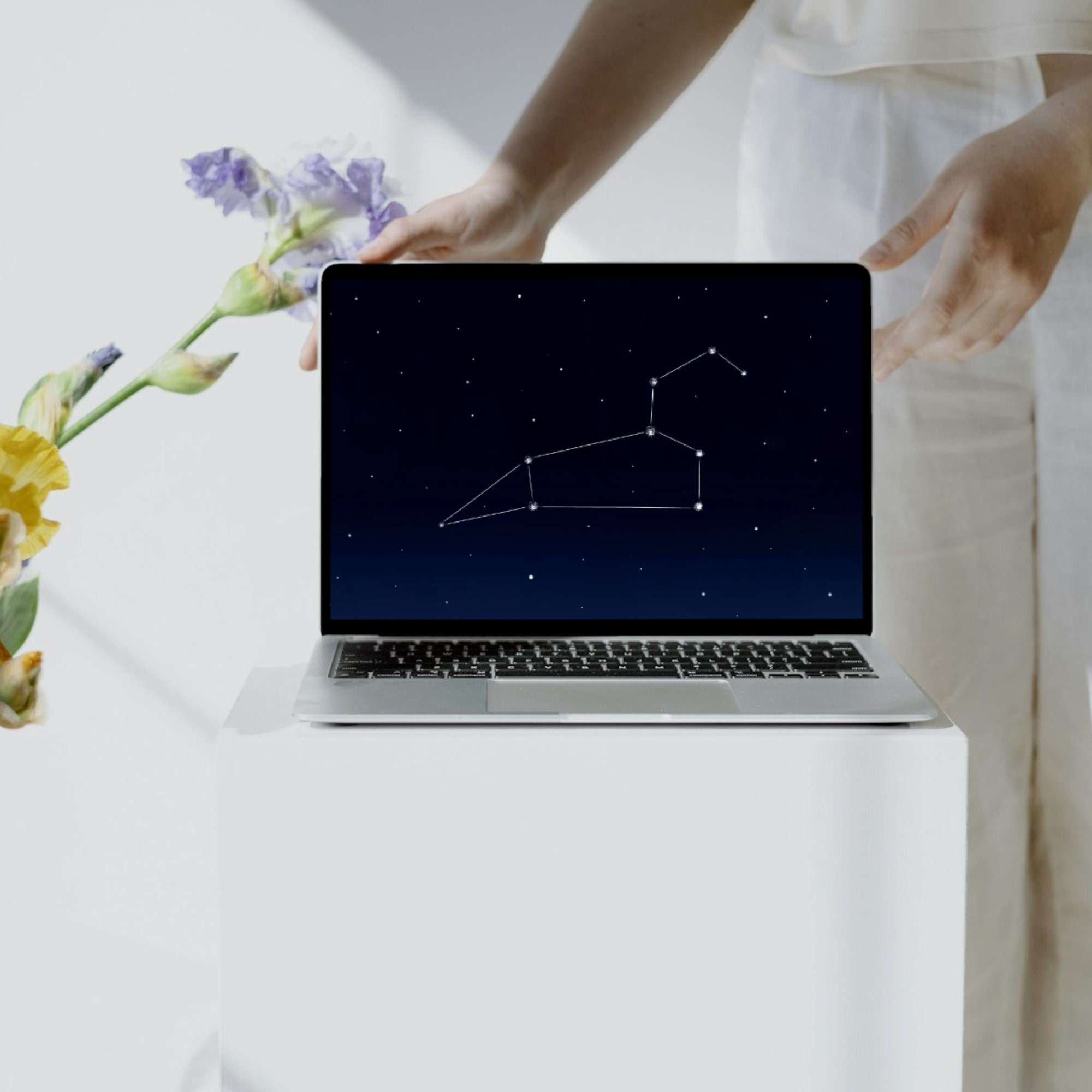 Leo Constellation Desktop Wallpaper for PC, Mac and Linux Zodiac Inspired Minimalistic Computer ...