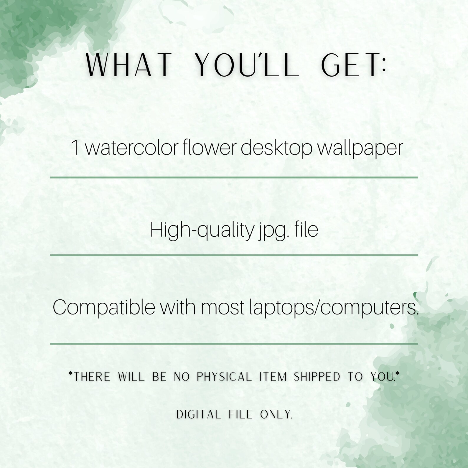 Sunflower Watercolor Desktop Wallpaper for Windows and Apple Computers Floral Digital Background ...