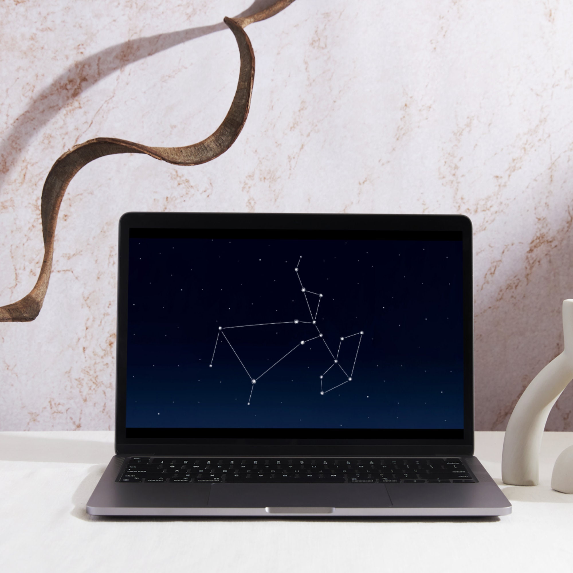 Sagittarius Constellation Desktop Wallpaper: Minimalist Zodiac Star ...