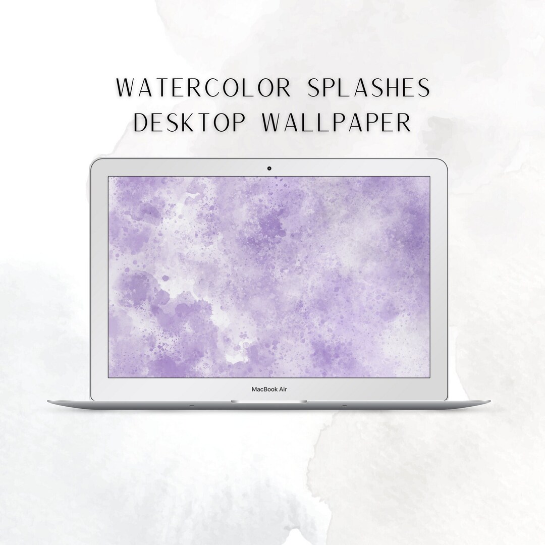 Pastel Purple Watercolor Desktop Wallpaper for PC, Mac and Linux ...