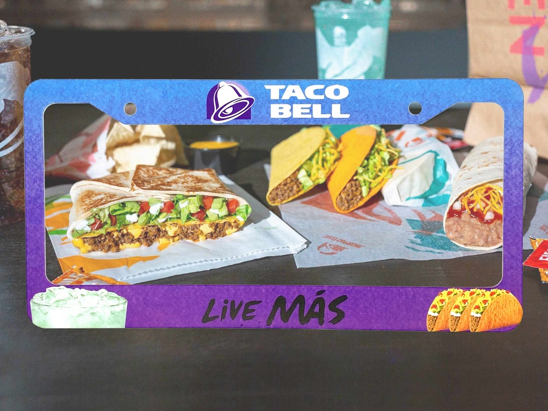 Taco Bell License Plate Frame Funny Car Gifts Cute for US/CAN Vehicles ...