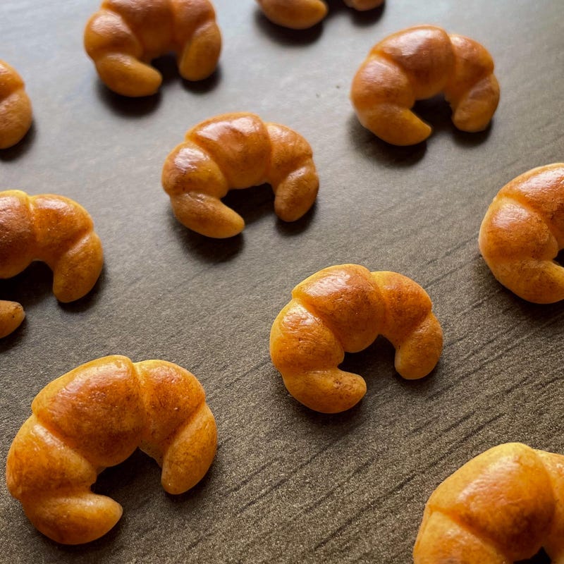 Croissant and Food Magnets - Etsy