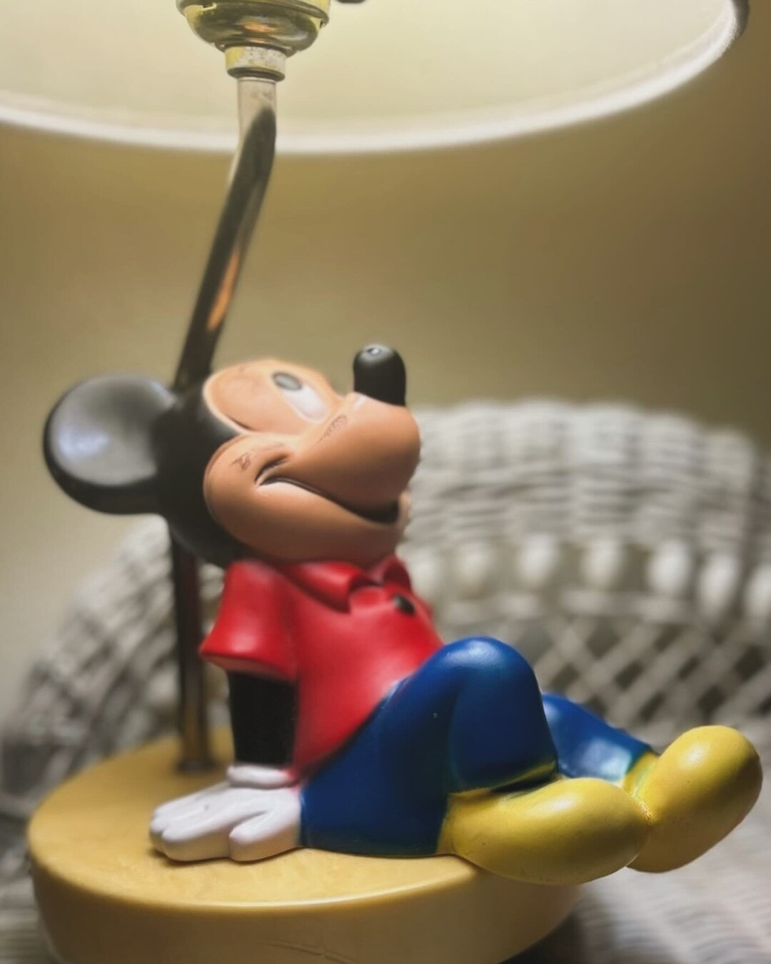 Vintage 1980s Walt Disney Mickey Mouse Lamp Post no Lamp Shade Included ...