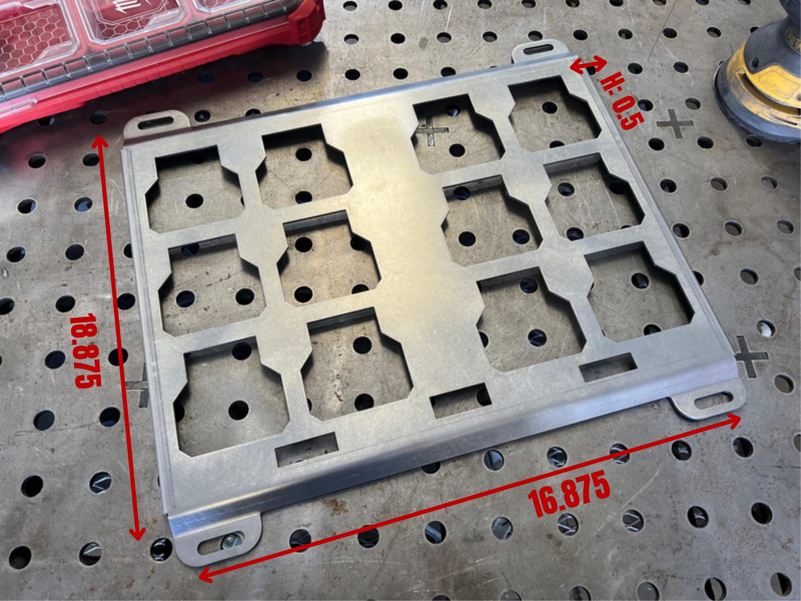 Milwaukee Packout Plate Dual/full Width DXF File, Plasma Laser Ready ...