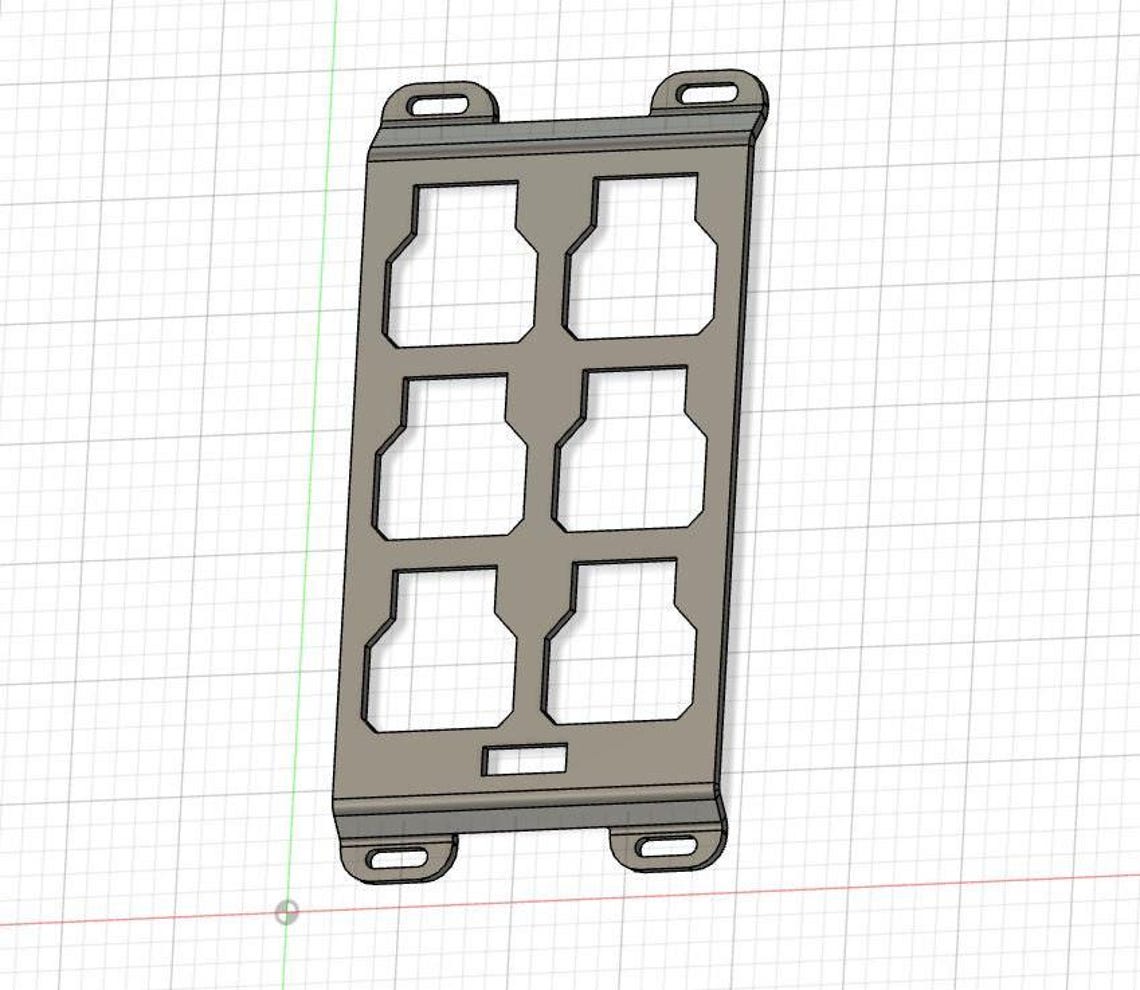 Milwaukee Packout Mount DXF Cut Files (single/half Width), Inches ...