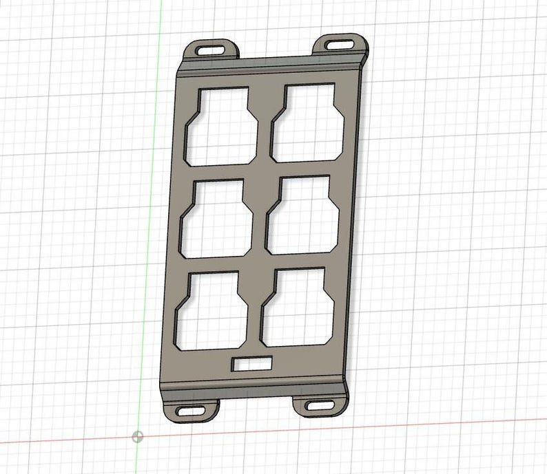 Milwaukee Packout Mount DXF Cut Files (single/half Width), Inches ...
