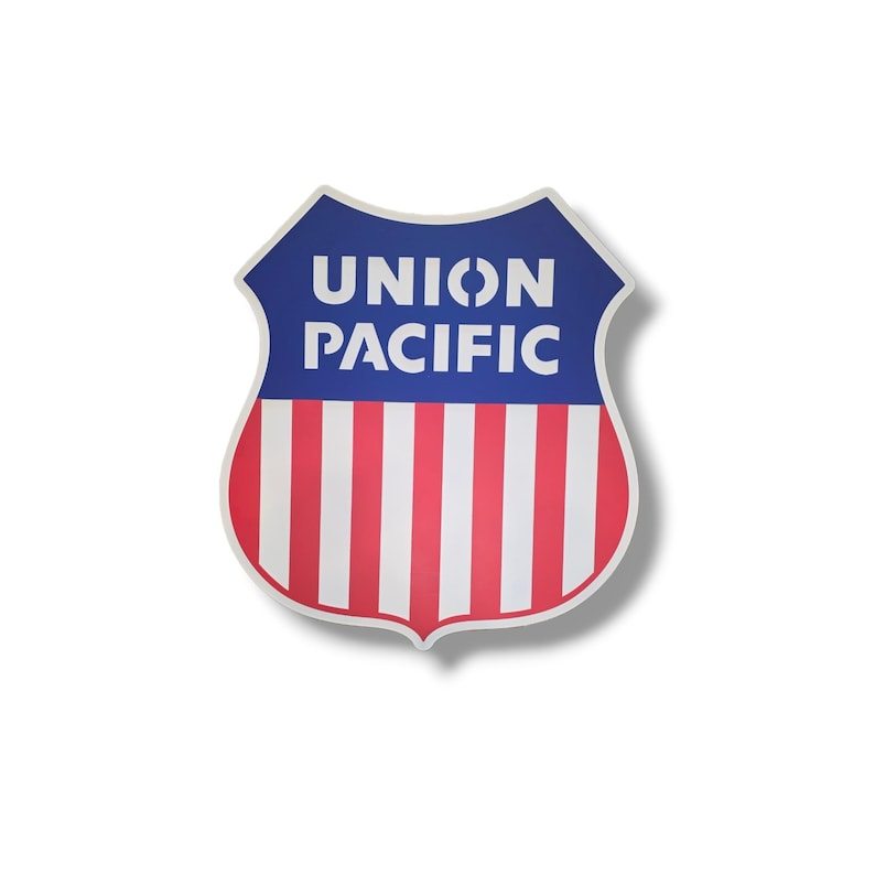 Union Pacific Metal Wall Art - Heavy Steel Railroad Wall Art, Train ...