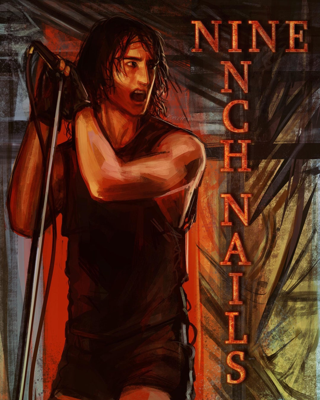 Nine Inch Nails Art Print - Etsy