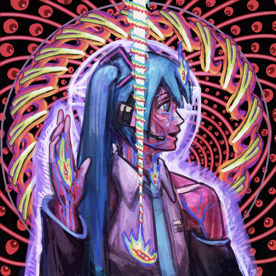 Hatsune Miku Lateralus Art Print (tool) - Etsy