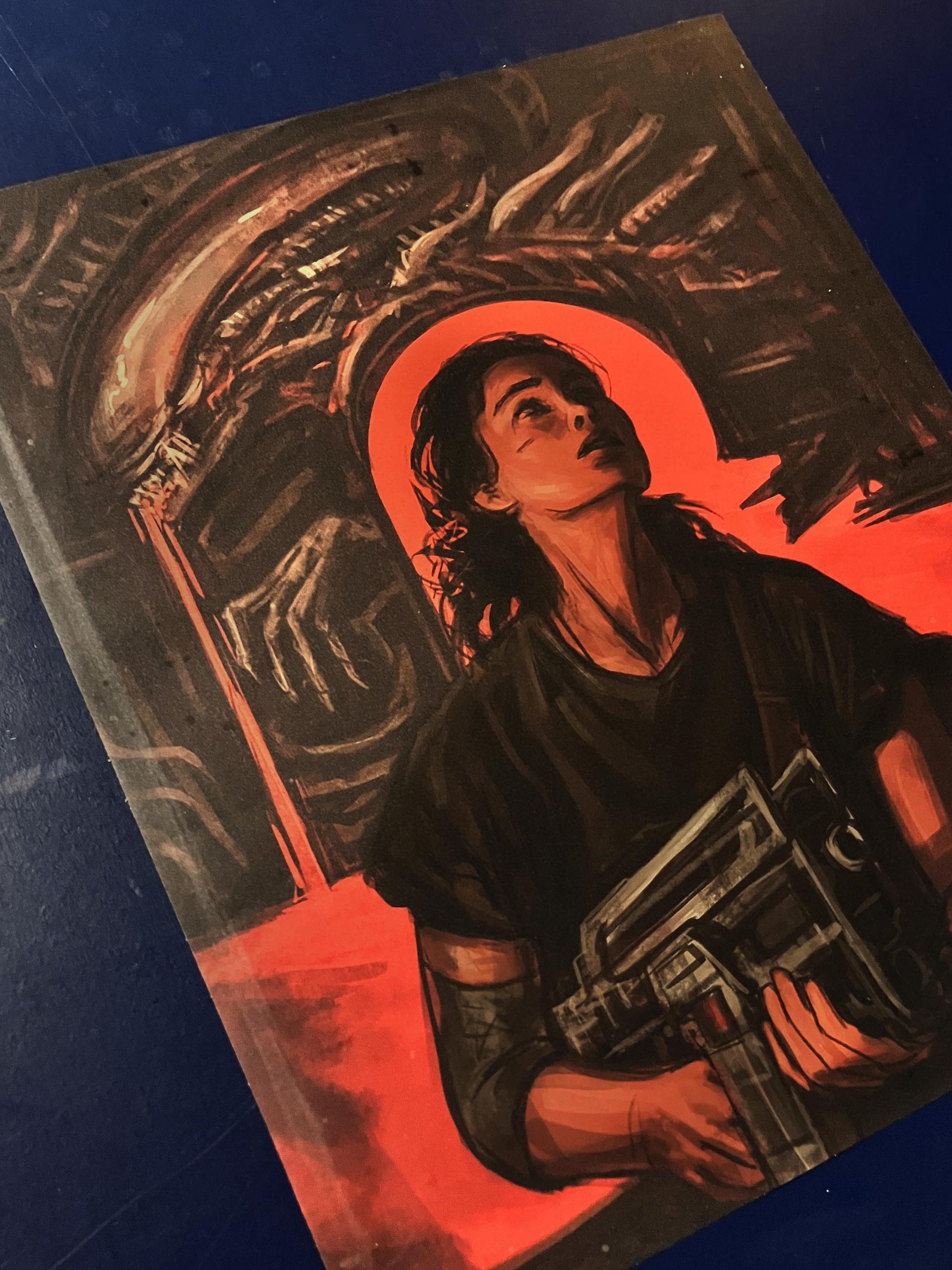 Alien Romulus Rain Art Print - Etsy