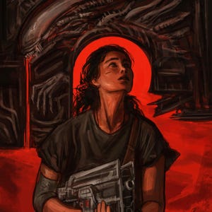 Alien Romulus Rain Art Print - Etsy