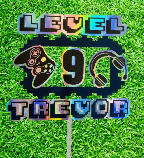 Video Game Cake Topper Gaming Topper Video Game Birthday Gaming ...