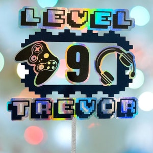 Video Game Cake Topper Gaming Topper Video Game Birthday Gaming ...