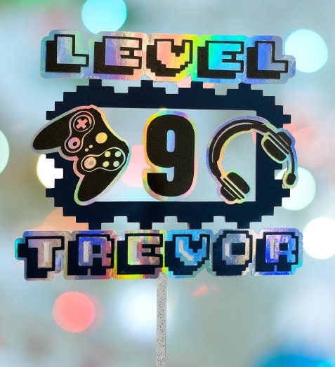 Video Game Cake Topper Gaming Topper Video Game Birthday Gaming ...