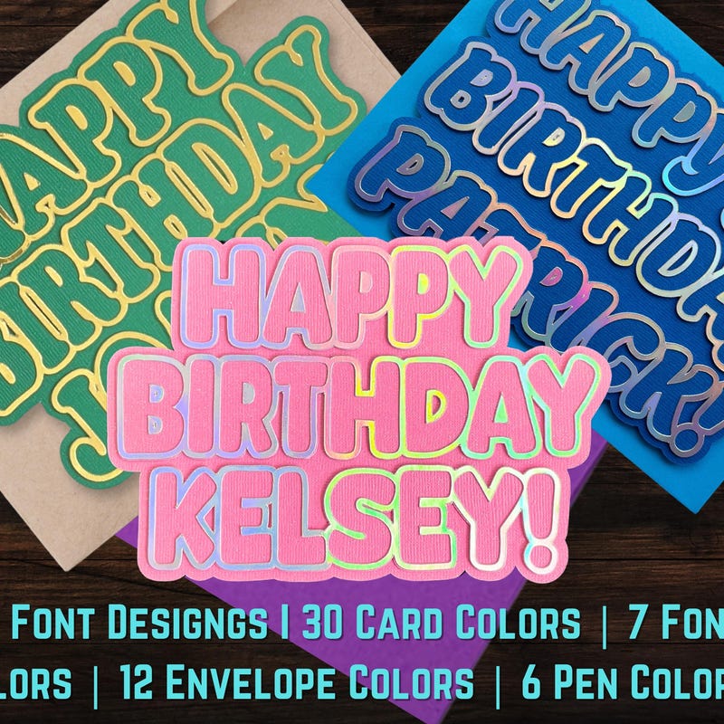 Custom Message Cardstock - Etsy