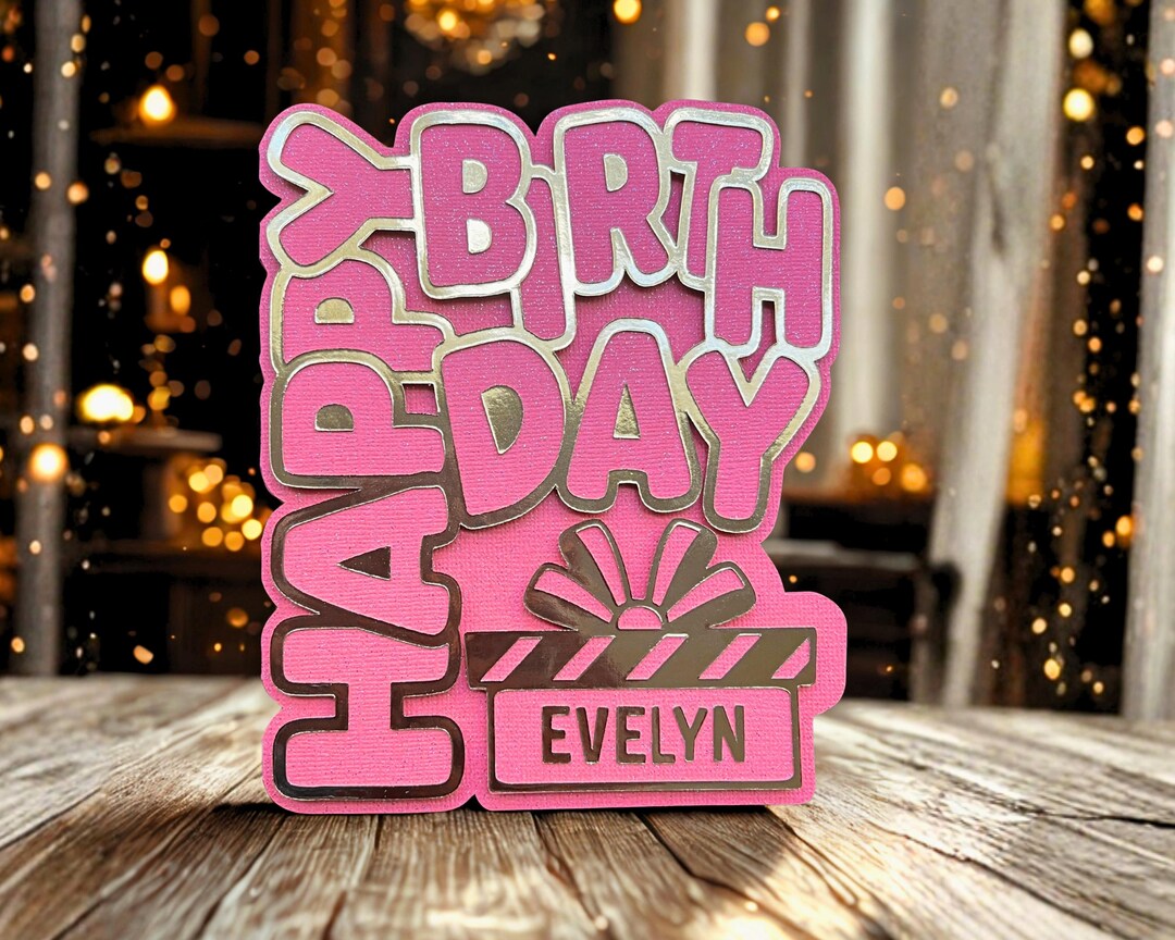 Handmade 3D Foil Birthday Card | Personalized Greeting Card - Etsy