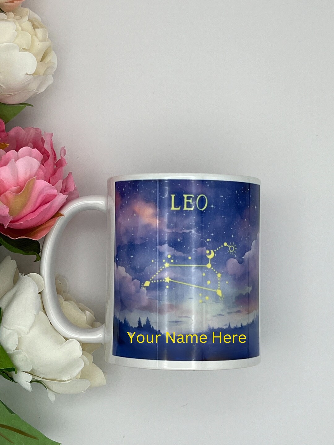 Zodiac Star Sign Themed Personalised Constellation Map Gift Custom Star ...