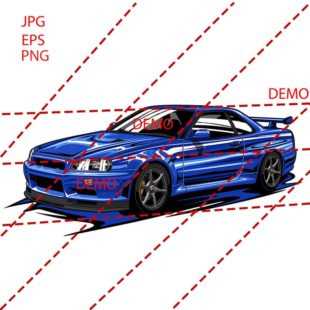 JAPANESE CAR Vector Draw Printable - Etsy