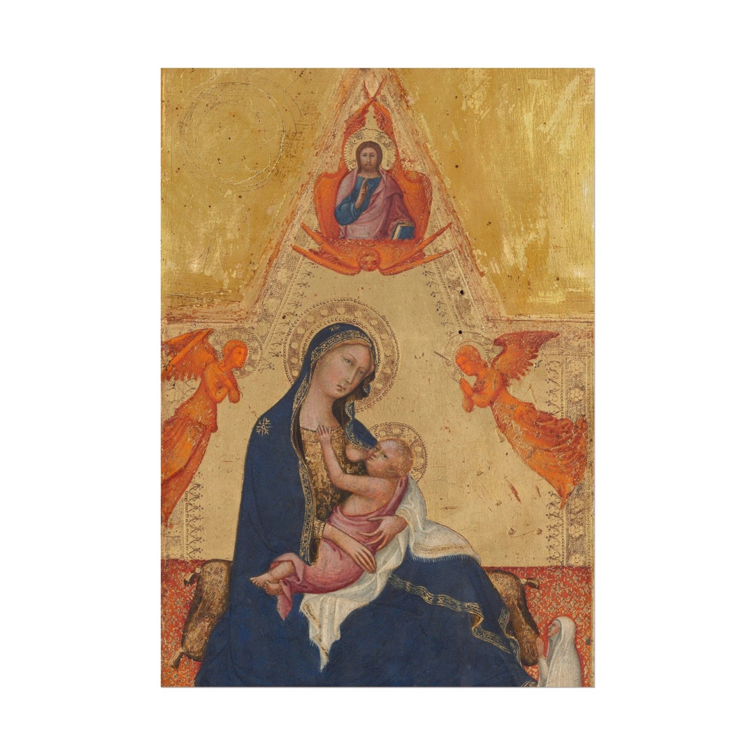 Madonna of Humility, the Blessing Christ, Two Angels, and a Donor by ...