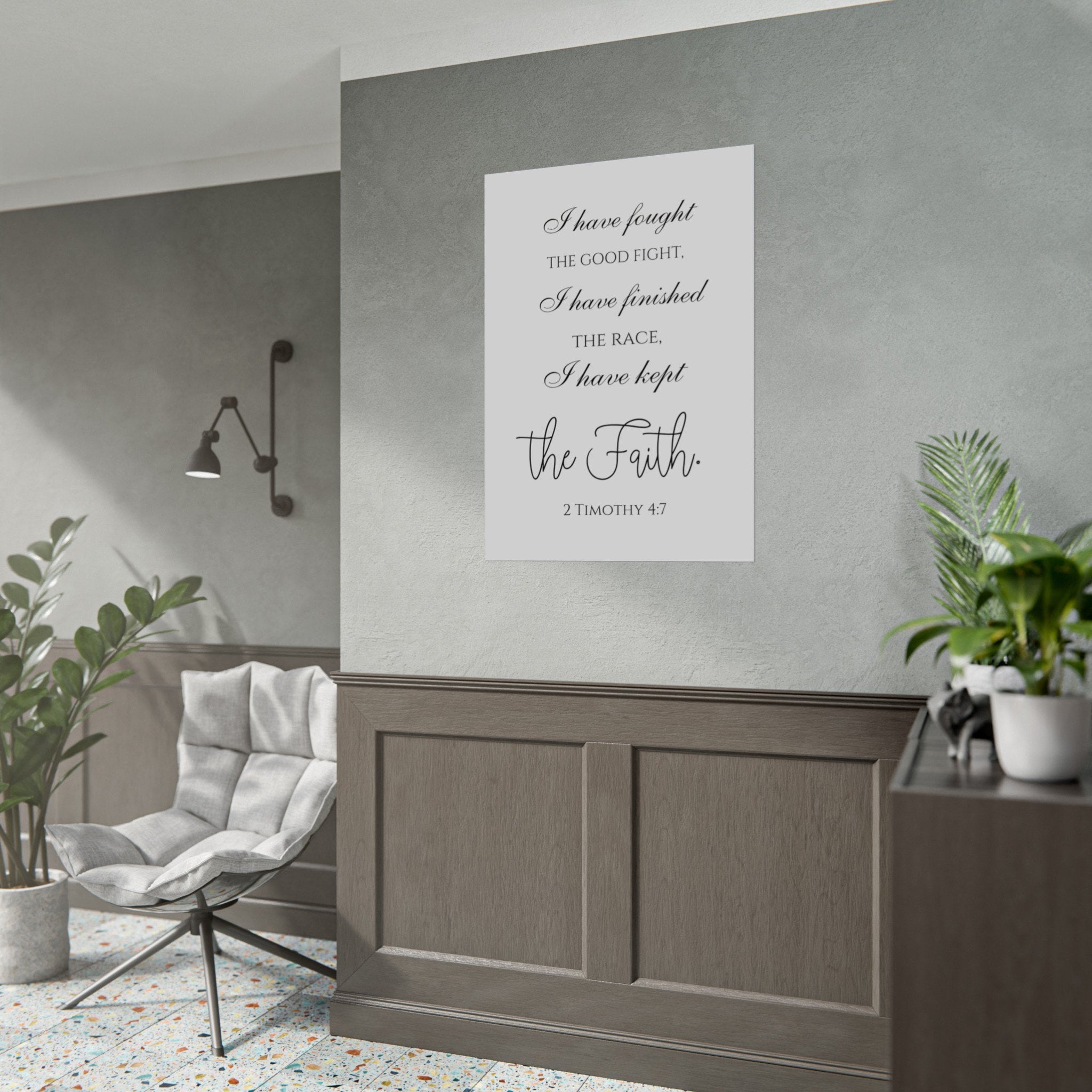 2nd Timothy 4:7 I Have Kept the Faith Rolled Poster Bible Verse ...