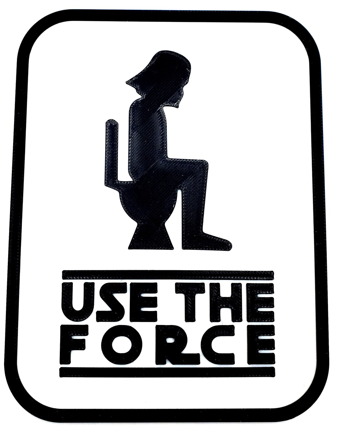 Use the Force Sign Funny Wall Art Star Wars - Etsy