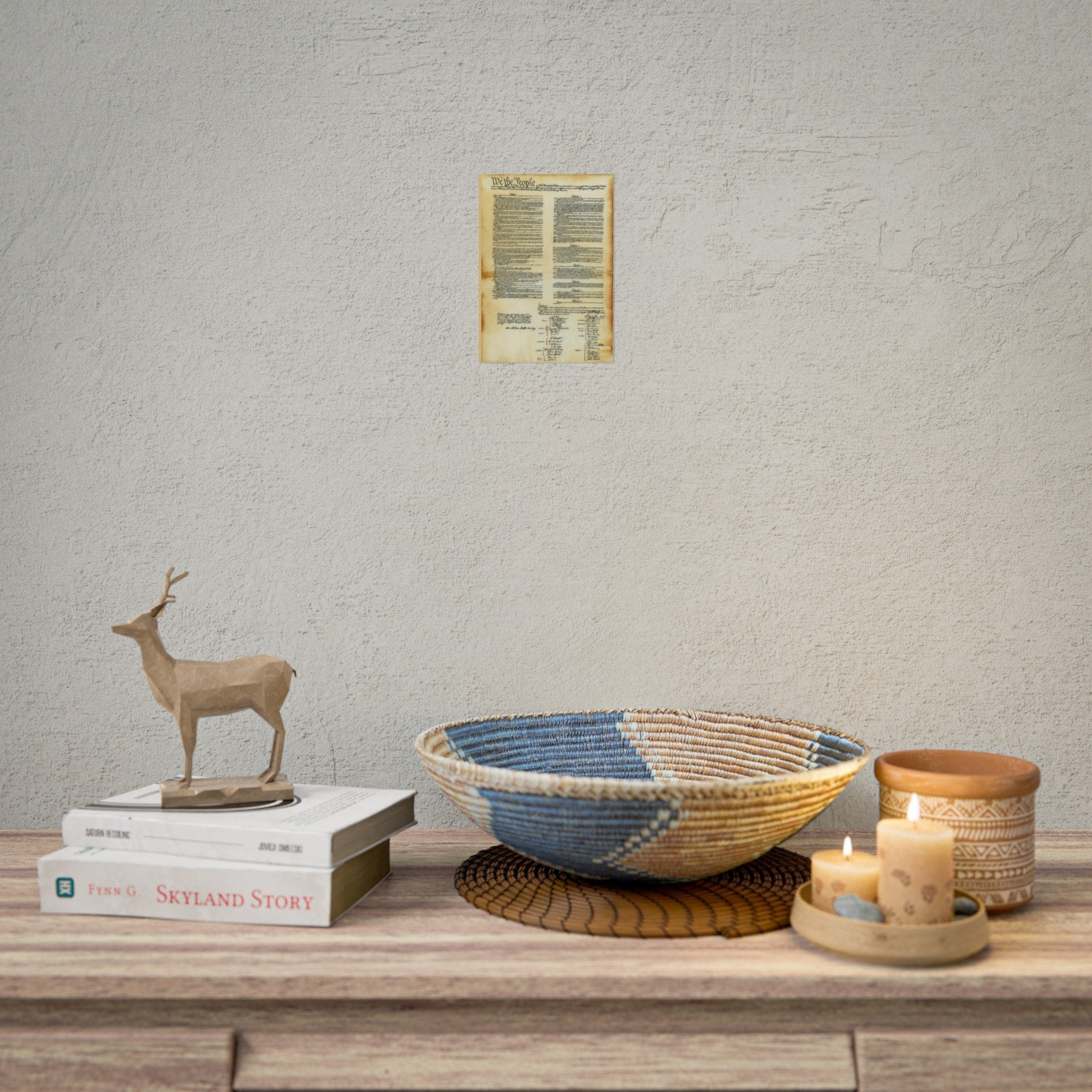 US Constitution Poster USA Historical Document 5x7 1776 1787 Americana ...