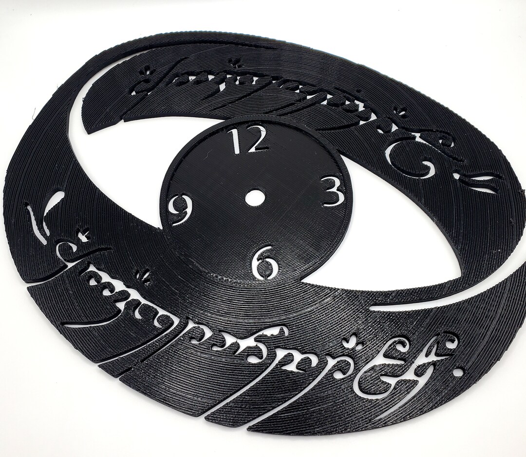 One Ring Lord of the Rings Clock Wall Art Clock - Etsy