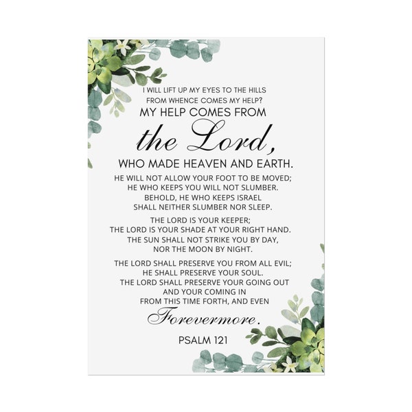 Psalm 121 - Etsy