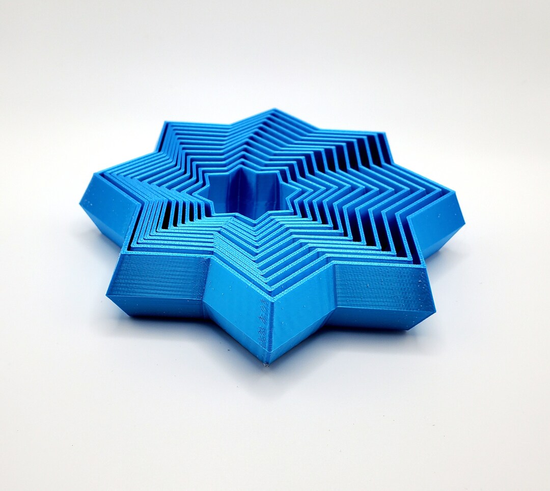 Fractal Fidget Star - Desk Art Fidget Toy - Etsy