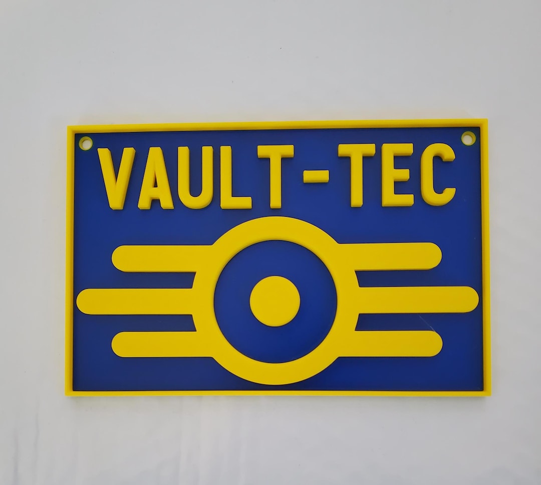 Vault-tec Fallout Sign - Sign Wall Art - Etsy
