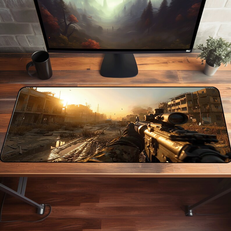 COD GAMING MOUSEPAD Call of Duty Gaming Large Deskmat Cute Gaming Desk ...