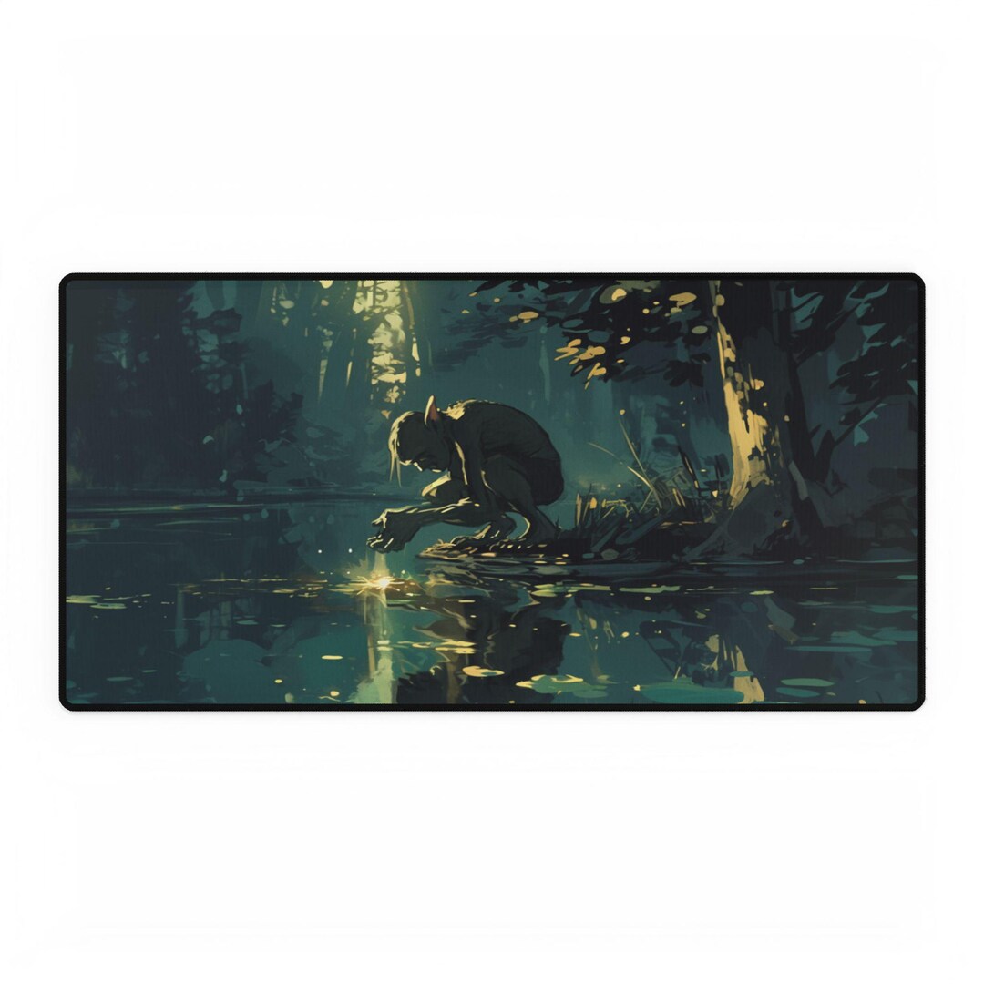 LOTR GOLLUM PLAYMAT, Smeagol Gifts, the Gathering Deskmat With Zones ...
