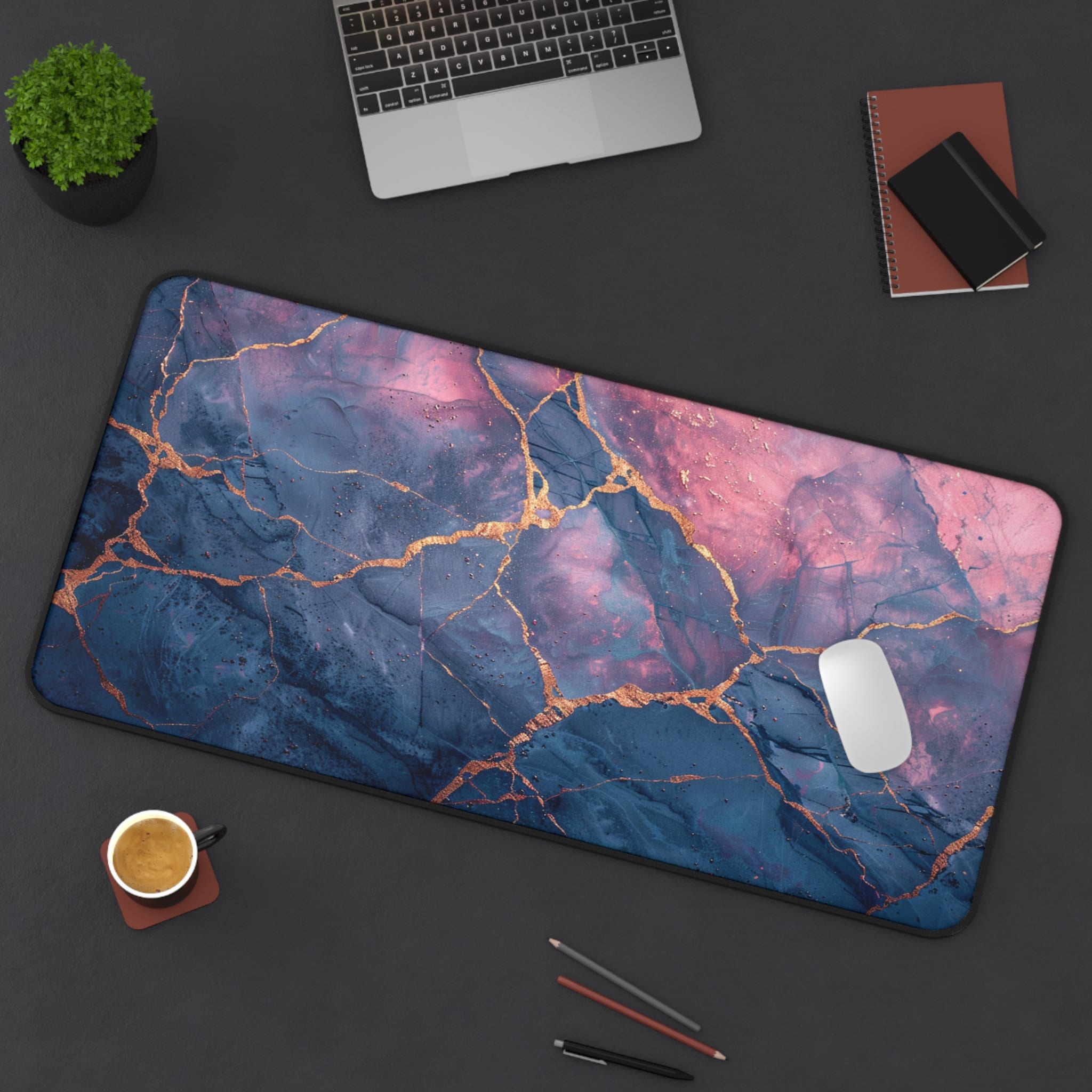GRANITE MARBLE DESKMAT, Stone Desk Mat, Xl Mousepad, Office Decor ...