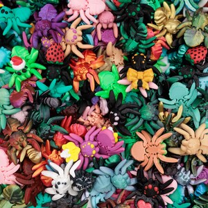 3 Pack of Spider Fidgets, 3D Printed Spiders, Articulating Spider Gift ...