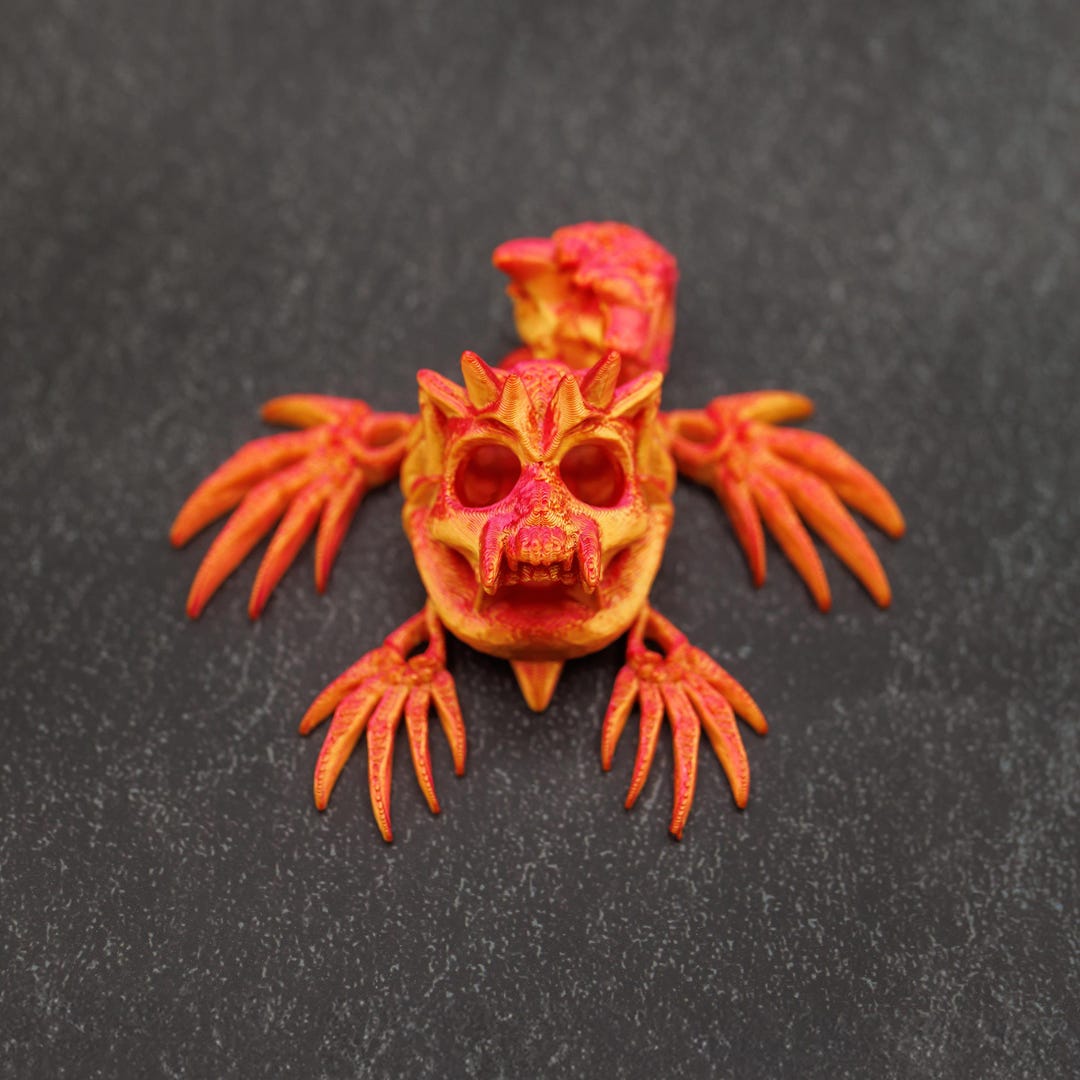 3D Printed Hollow Skeleton Turtle, Articulating Turtle Fidget, Turtle ...