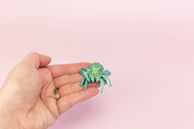3 Pack of Spider Fidgets, 3D Printed Spiders, Articulating Spider Gift ...