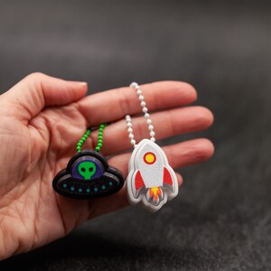 3D Printed Alien Fidget Clickers, Super Clicky UFO Fidgets With ...