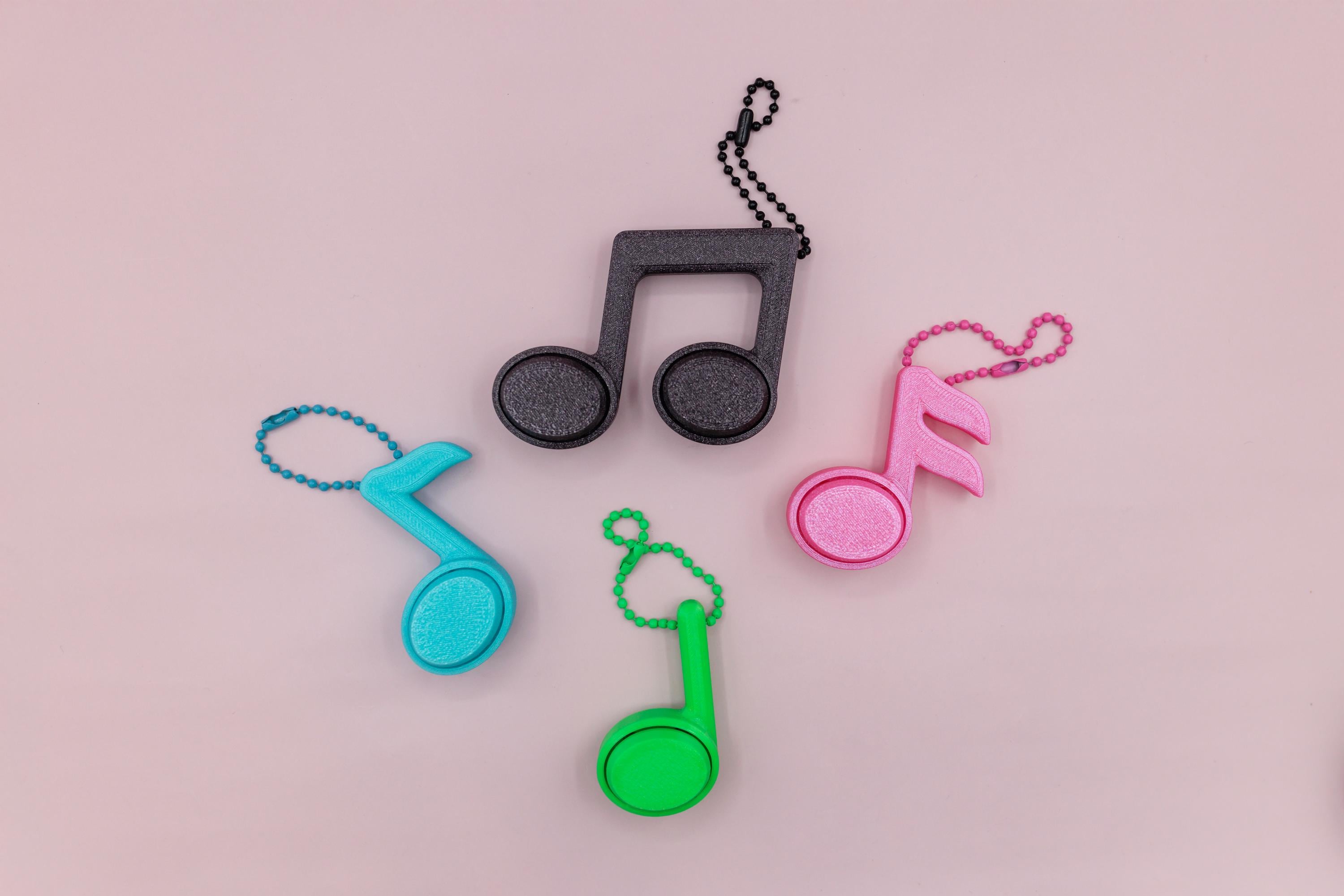 3D Printed Music Notes Fidget Clickers, Super Clicky 3D Printed Fidget ...