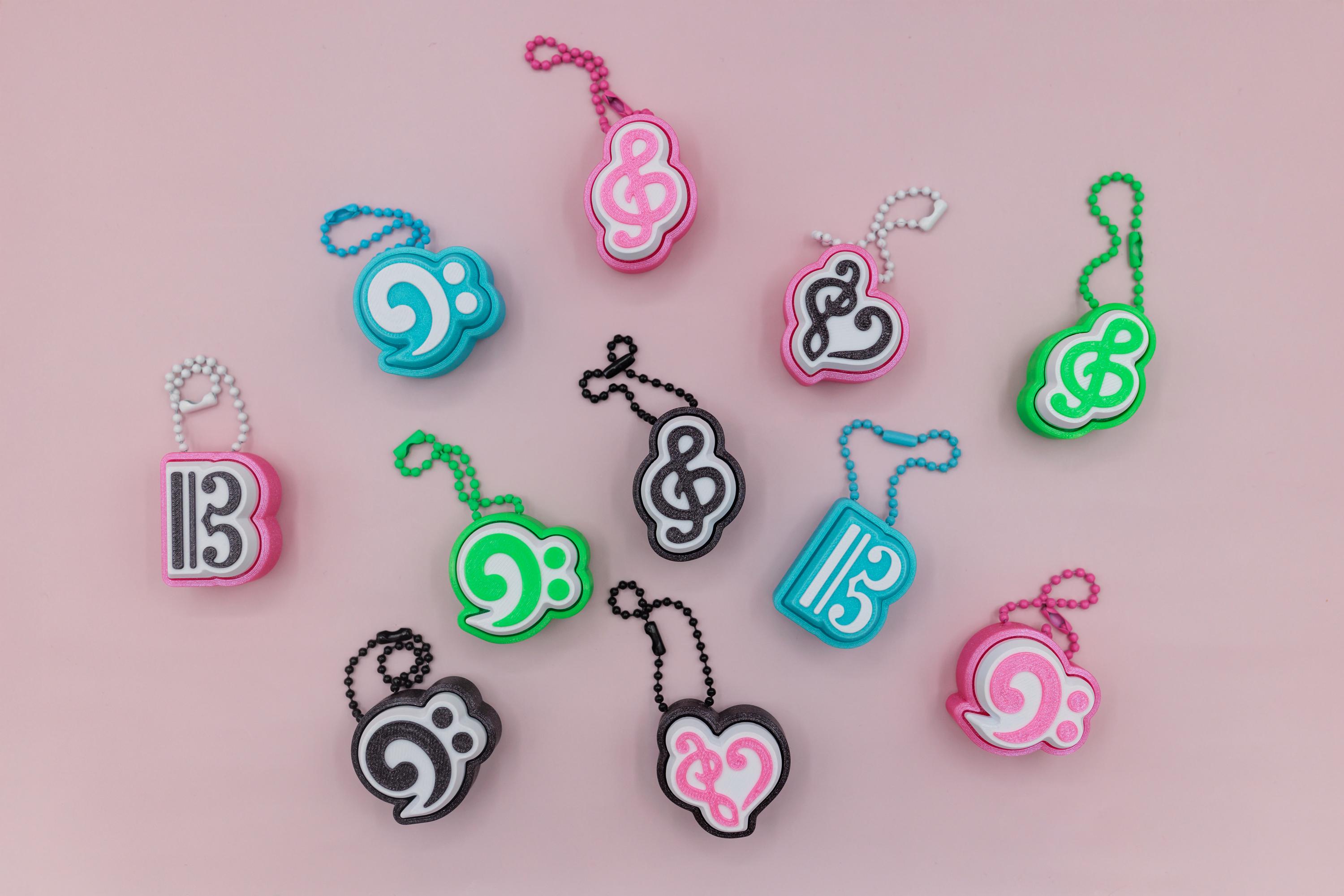 3D Printed Music Notes Fidget Clickers, Super Clicky 3D Printed Fidget ...